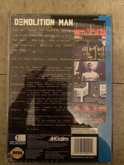 Demolition Man (Sega CD, 1995) for sale online | eBay