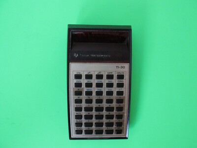 Vintage Texas Instruments TI-30 Electronic Slide-Rule Calculator ...