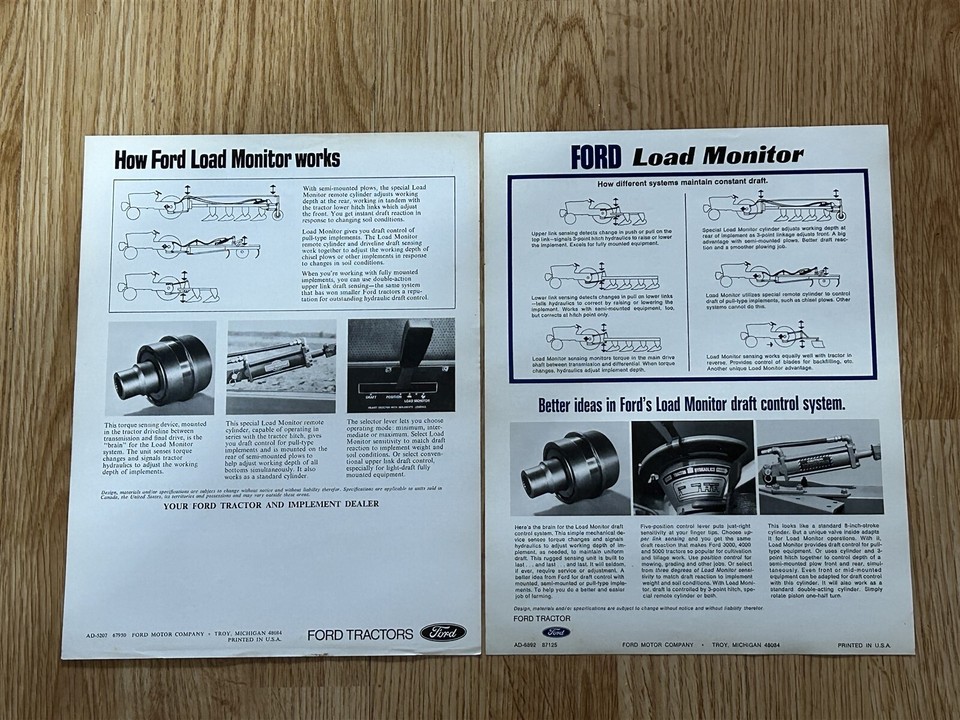 2 Ford Load Monitor Leaflets / Brochures | eBay