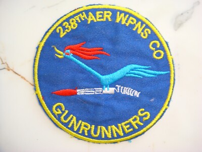 US 238th AERO WEAPONS Co. GUNRUNNERS, VIETNAM WAR PATCH | eBay