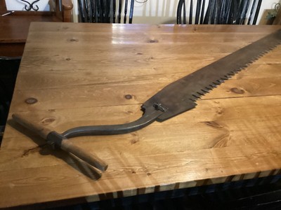 Antique Ice Cutting Saw /Cross Cut ,One Handle ,Museum Quality | eBay