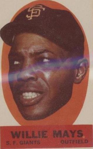 1963 Topps - Peel-Offs Willie Mays Blank Back for sale online | eBay