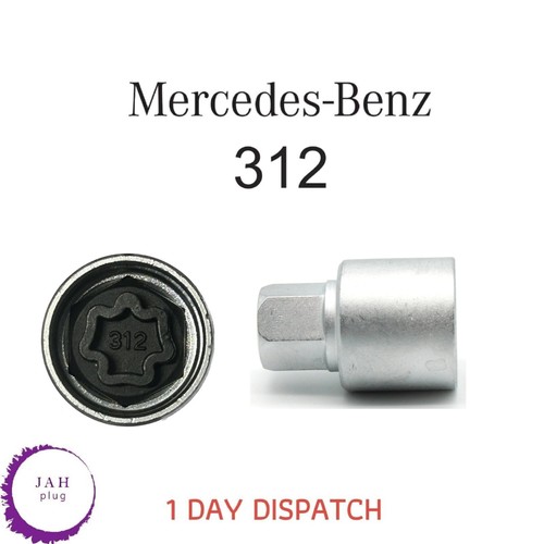 MASTER SECURITY WHEEL LOCKING BOLT KEY 312, 17mm SOCKET FOR MERCEDES A ...