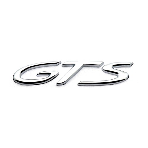 1pc 4.1''x0.9'' Glossy Silver GTS Letter Emblem Rear Trunk Decal Badge ...
