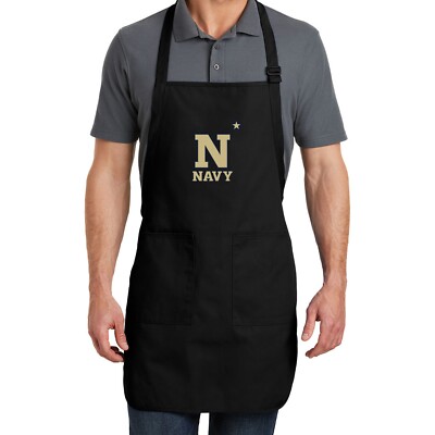 United States Naval Academy Navy Midshipmen Logo Mascot Apron Grilling ...