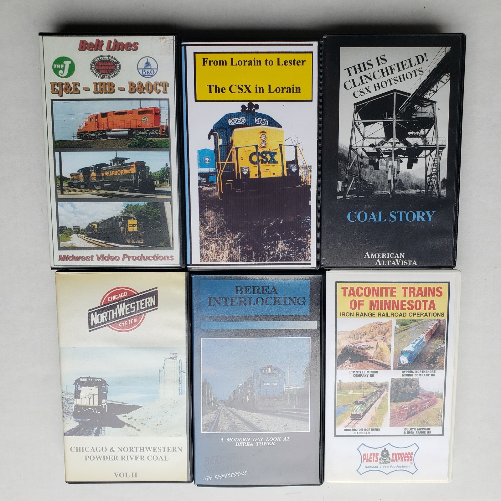 Lot Of 27 Independent Railroad Railway Train Films Movies VHS Pentrex ...