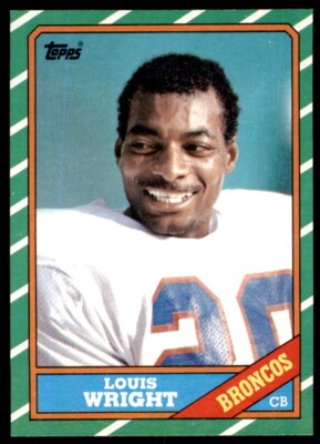 1986 Topps Louis Wright Denver Broncos #120 | eBay