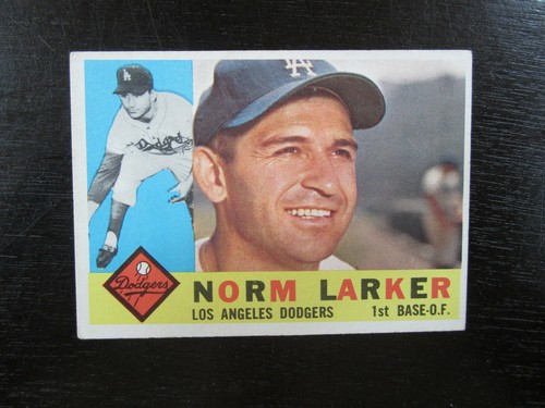 1960 Topps # 394 Norm Larker Card (B57) Los Angeles Dodgers | eBay