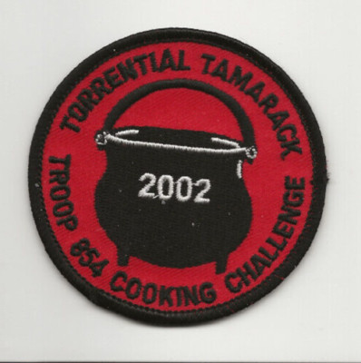 TORRENTIAL TAMARACK / COOKING CHALLENGE patch / Cub Boy Scout BSA JE/B ...