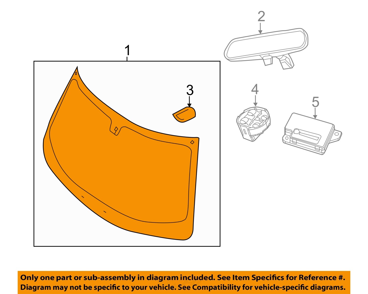 Chrysler OEM 15-18 300-windshield Glass 68269875AA for sale online | eBay
