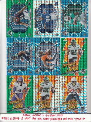 2023 Panini Mosaic Insert NFL Debut Mosaic Silver JALIN HYATT RC #17 ...