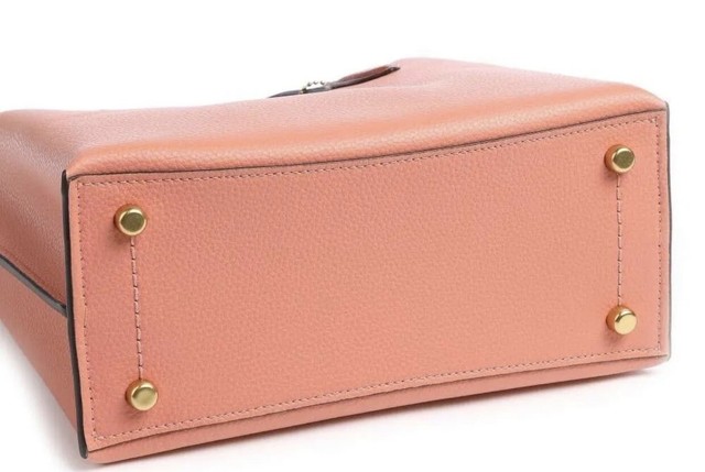 Coach Willow Leather Tote 24 Light Coral/Multi Colorblock C8561 for ...