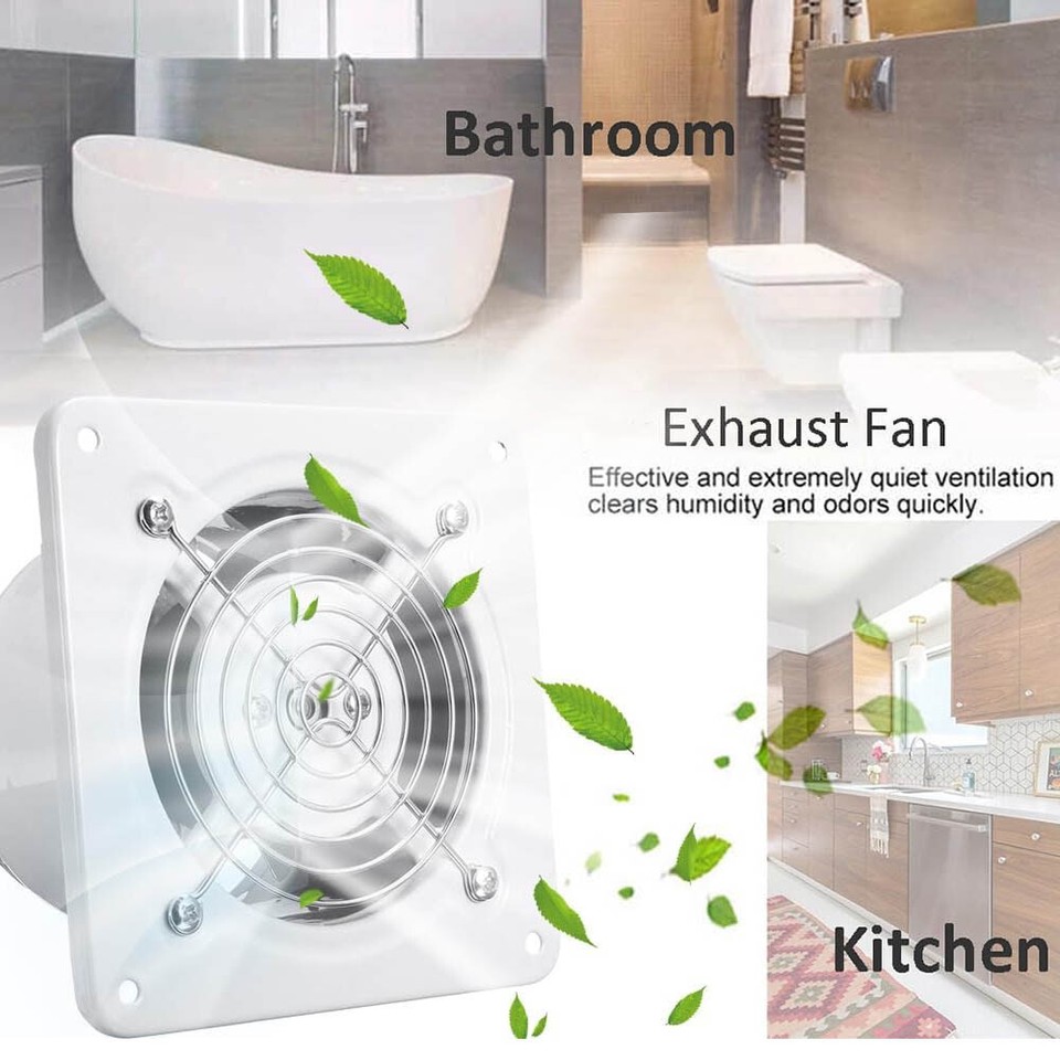 4/6/8/10 Inch Booster Fan Inline Duct Vent Blower Exhaust Ducting ...