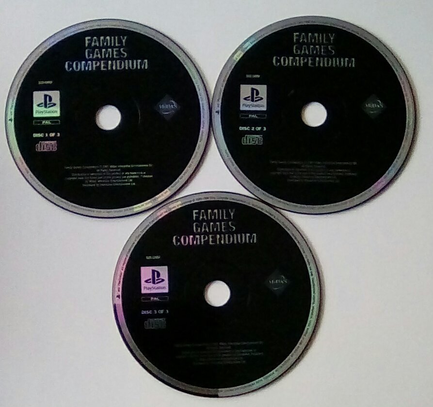 ***DISKS ONLY*** Family Games Compendium Playstation 1 One PS1 PSOne PS ...