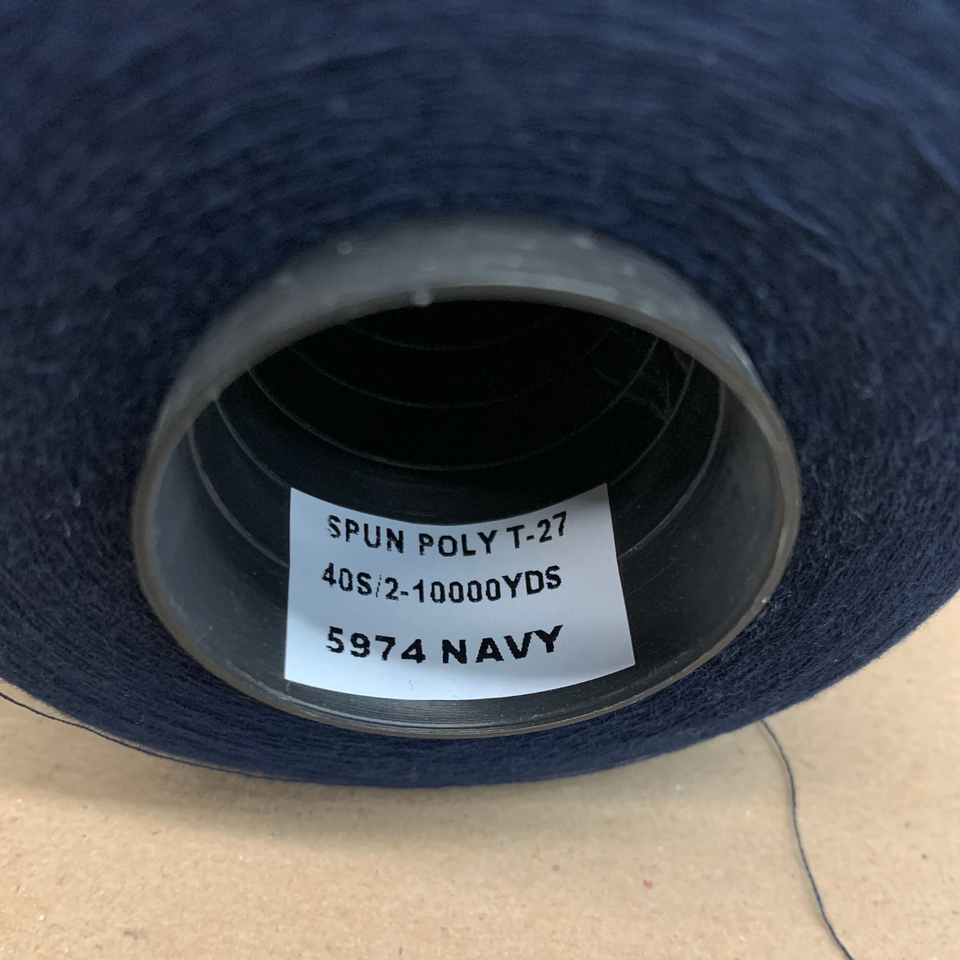All Purpose Polyester Sewing Thread, 10,000 yards, Tex 27, NAVY | eBay