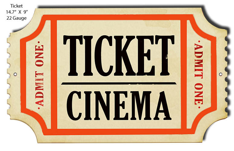 Blank Movie Ticket