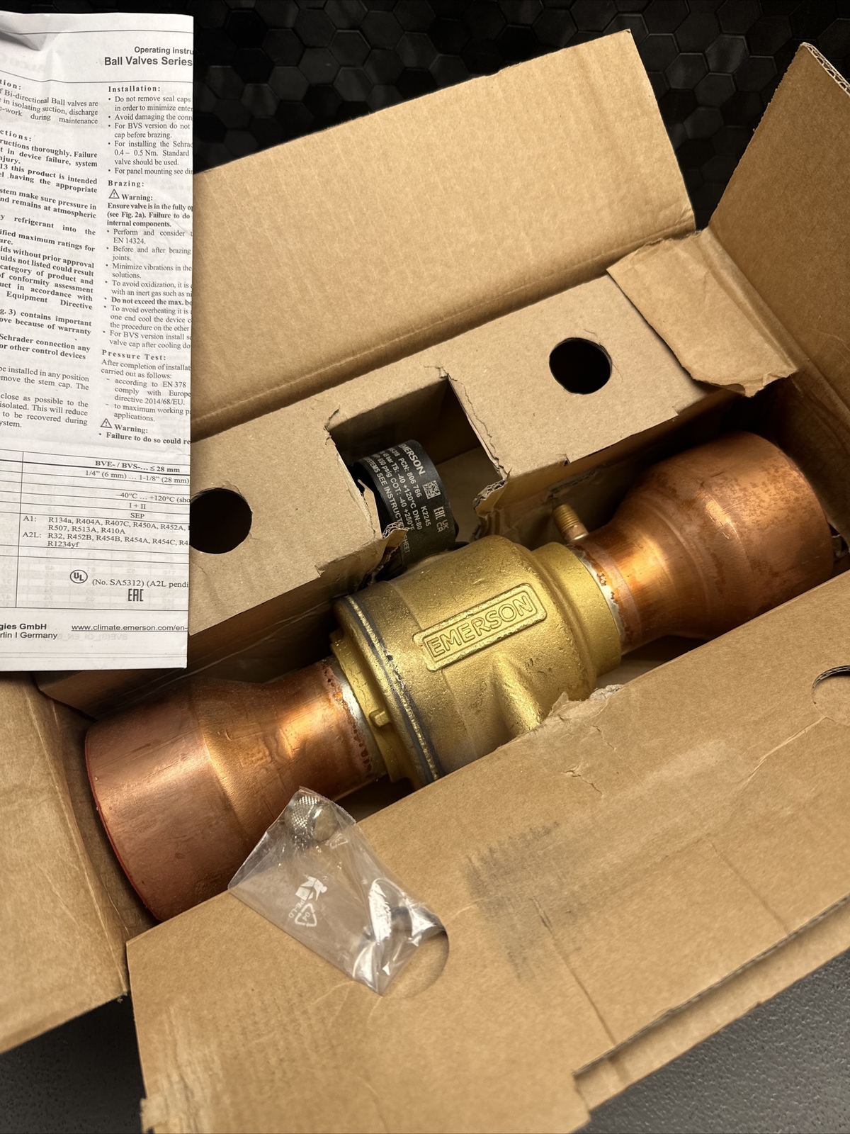 EMERSON BVS-318 BALL VALVE for sale online | eBay