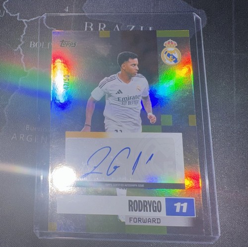 Topps Real Madrid Team Set 24/25 Rodrygo Autograph 47/50 | eBay