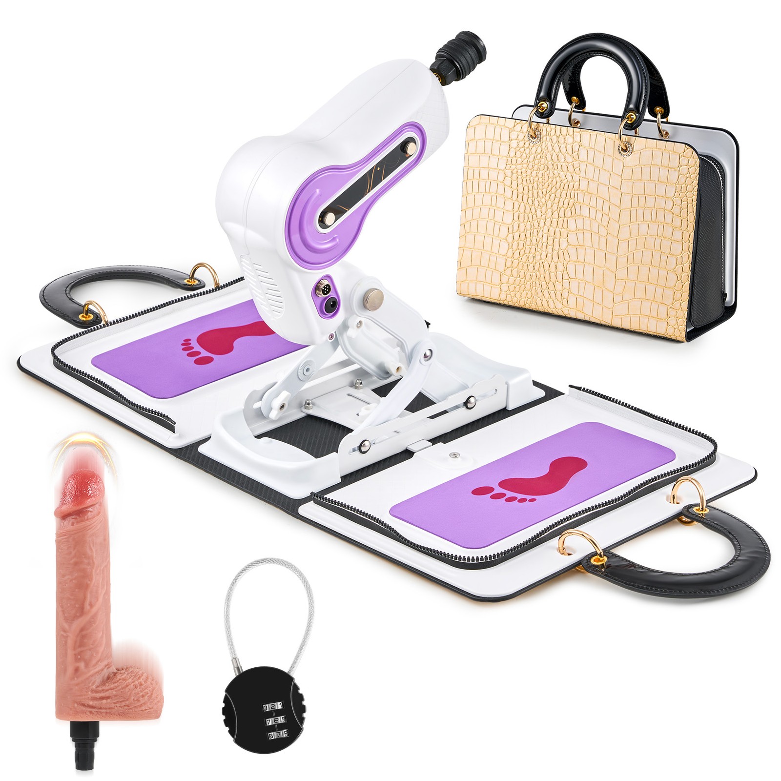 Y-NOT Handbag Sex Machine Vibration Dildo Portable Thrusting Sex ...