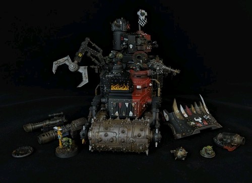 Warhammer 40k commission painted Ork Bonebreaka + Battlewagon ...