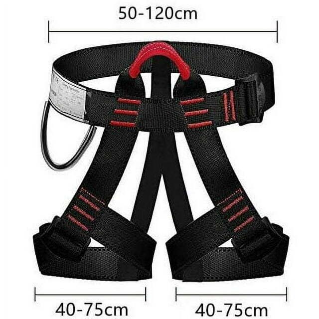 Fall Protection Safety Rock Climbing Harness Tree Half Body Waist Belt ...