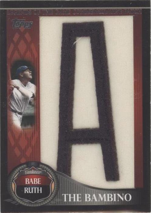 2009 Topps - Legends of the Game Manufactured Letter Patch Series 1 ...