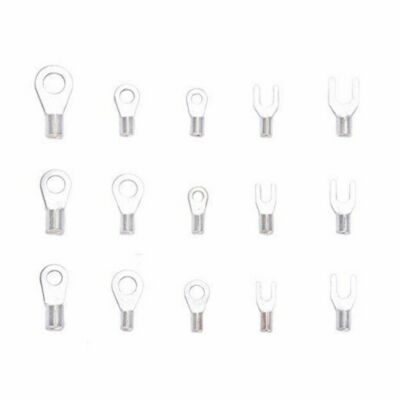 375Pcs 15 Types Non-Insulated Ring Fork U-type Female Terminals ...