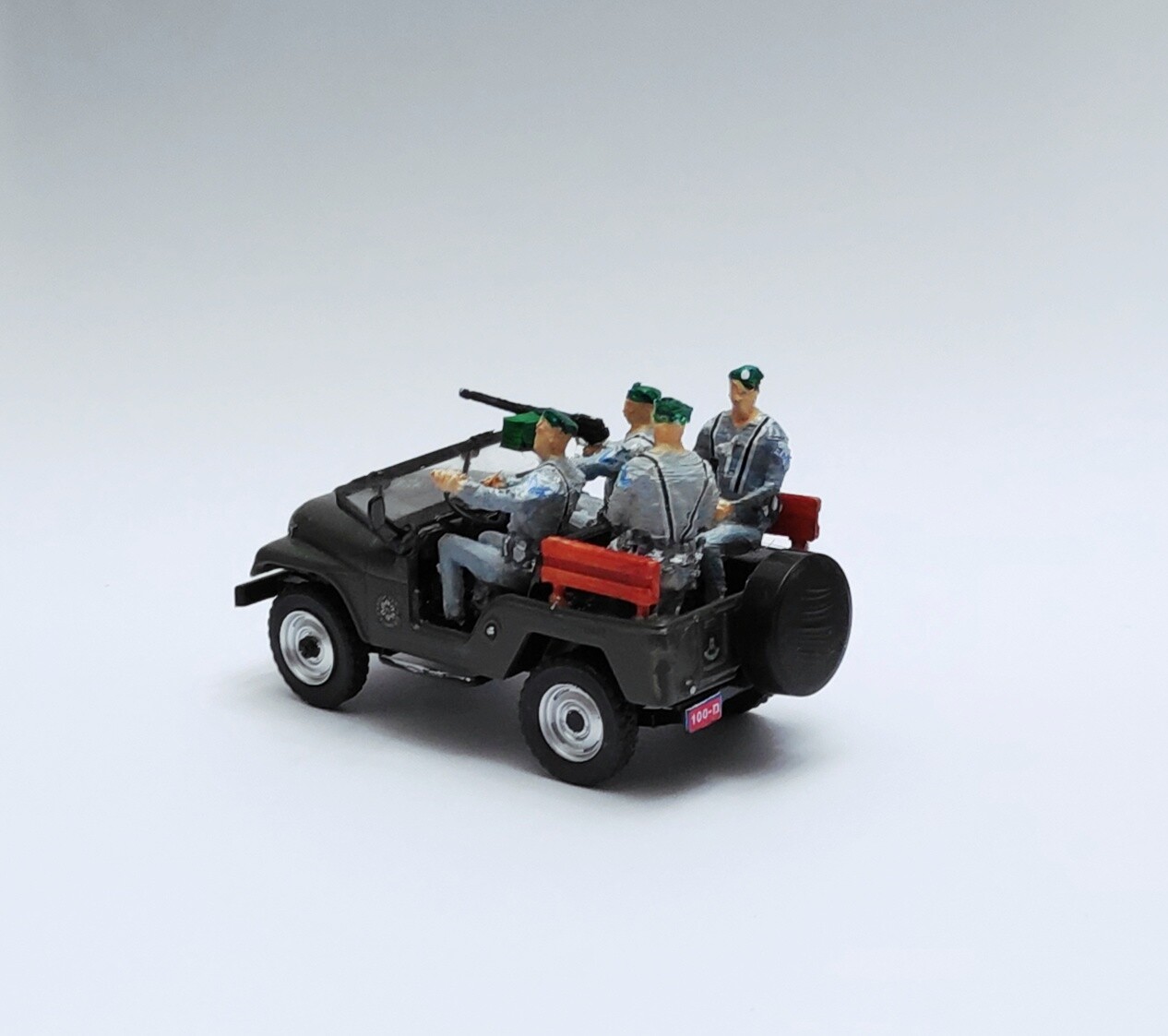 ISRAEL POLICE JEEP CJ5 OLD MAGAV BORDER UNIT CAR MODEL SCALE 1:43 BEST ...