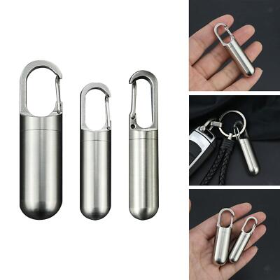 Mini Pill Box Keychain Waterproof -Mini Pill Dispenser Storage Box ...