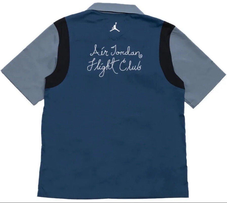 Jordan Women's LARGE Button Up Shirt Sky J French Ozone Blue DZ3340-427 ...