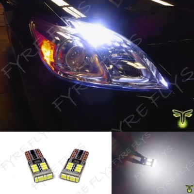 2 White LED Parking light bulbs for Toyota Prius SUPER BRIGHT 6000K ...