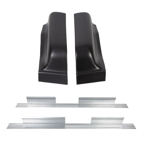 Slip-on Rocker Panels & Cab Corners For 2004-2006 07 08 Ford F150 F-150 ...