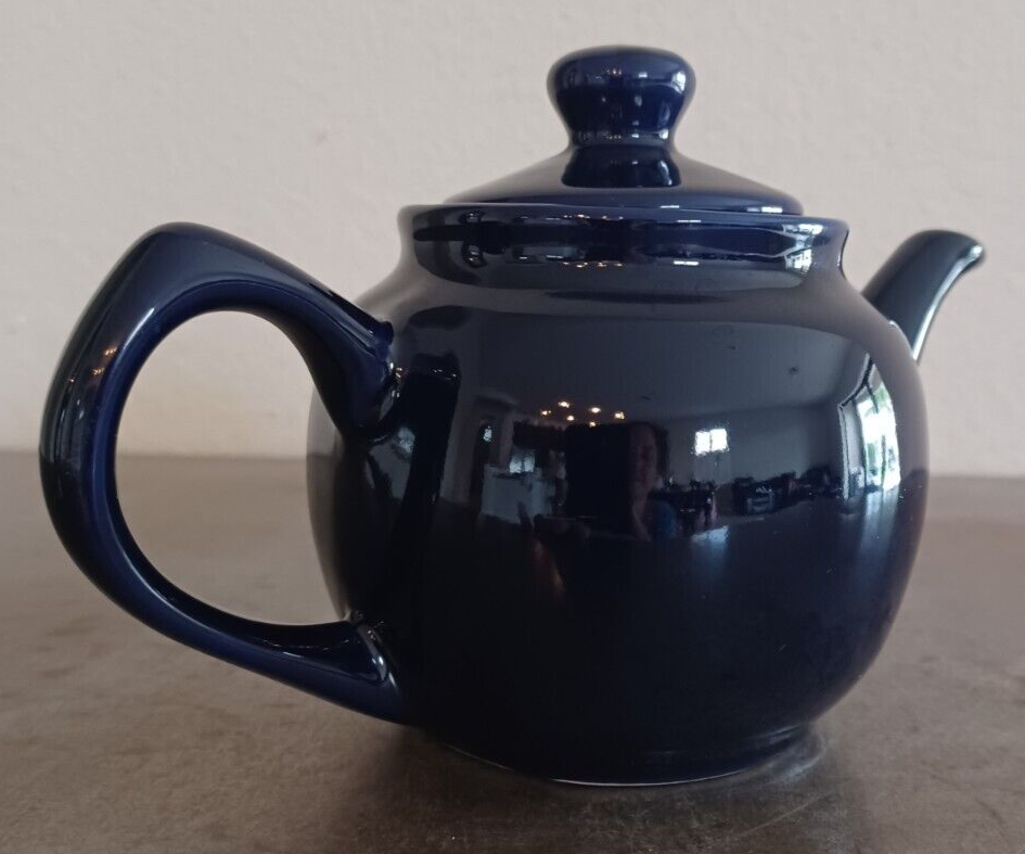 DesignPac Ceramic Navy Blue Teapot 7.3"×4.3" | eBay
