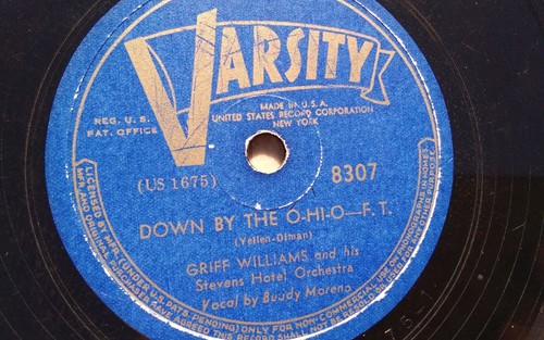 Griff Williams 78rpm Single 10-inch Varsity Records #8307 Down By The O ...
