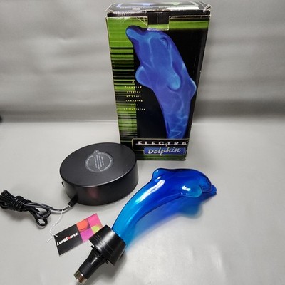 Lumisource Electra Dolphin Globe Blue Lightning Lamp Plasma Light 14 1/ ...