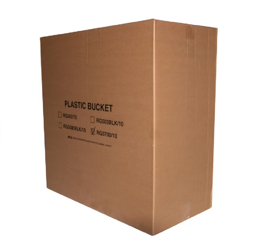 5 Gallon Plastic Bucket Heavy Duty White Paint Pail Storage Buckets 10 ...