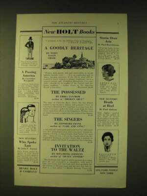 1933 Henry Holt & Company Ad - New Holt Books | eBay