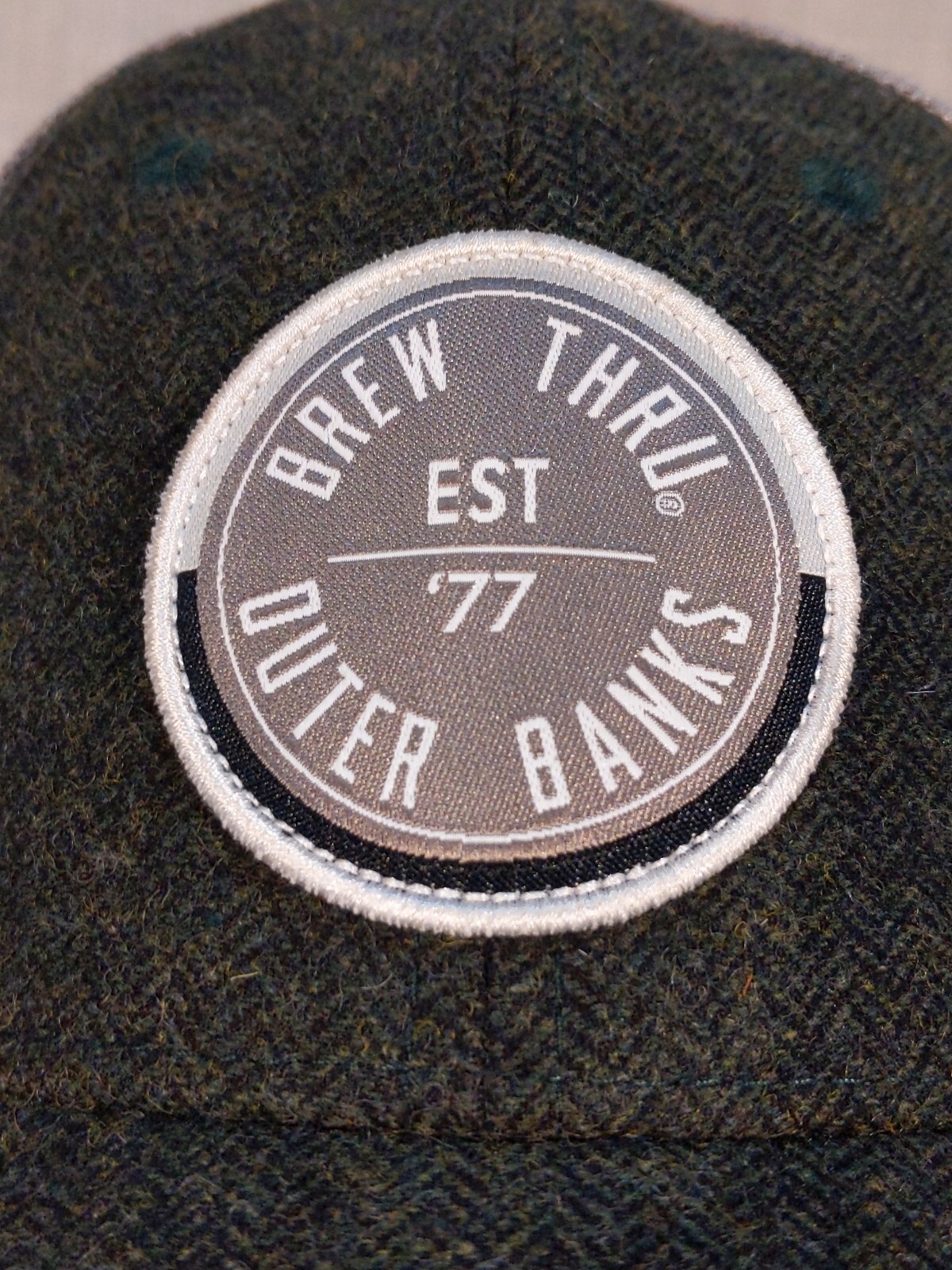 Brew Thru Outer Banks NC Beach Mesh Snapback Baseball… - Gem