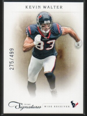 Kevin Walter 2011 Prime Signatures #104 275/499 Houston Texans | eBay
