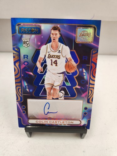 2023-24 Recon Colin Castleton BLUE ROOKIE AUTO /75 (RC) #RRS-CST LAKERS ...