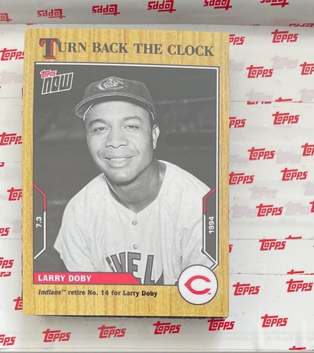 🛑 LARRY DOBY 2021 TOPPS NOW TURN BACK THE CLOCK #94 CLEVELAND INDIANS 🔥 ...