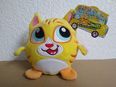 6 in.CRUNCHIMALS Kiddy Crunch Kitty Yellow Cat Kitten Series 1 NEW With ...