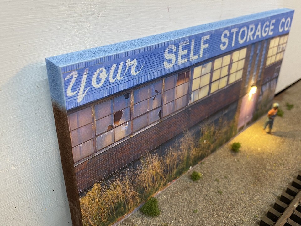 *O Scale Scratch Built "Your Self Storage" Pittsburgh Building Flat ...