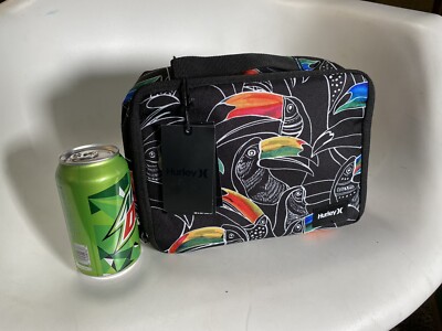 Hurley Soft Lunch Box / Bag - Black Beach Bird | eBay