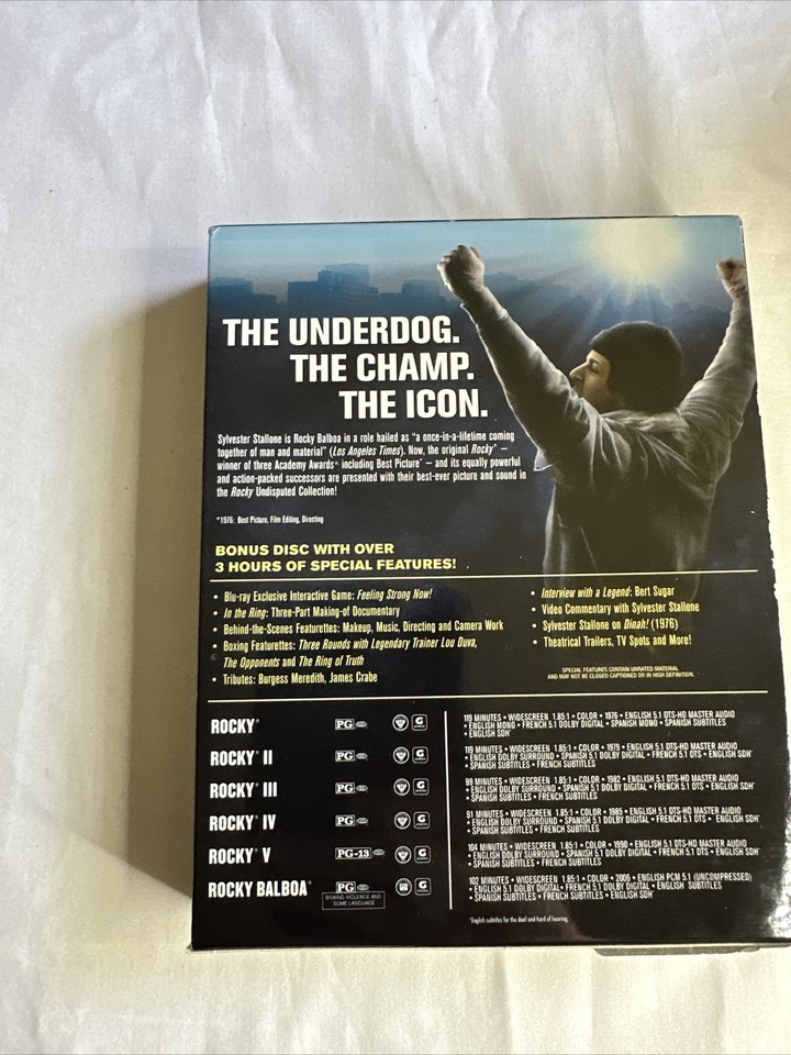 Rocky: The Undisputed Collection (Blu-ray Disc, 2009, 7-Disc Set ...