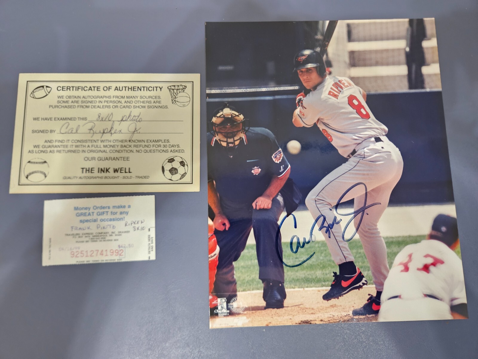 CAL RIPKEN JR. Signed Autographed 8" x 10" Photo with COA & Show ...