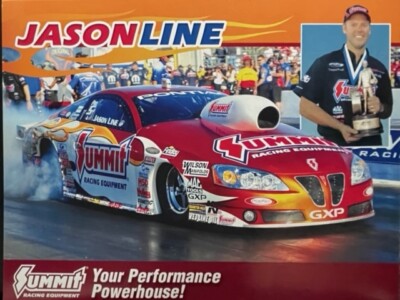 VRHTF NHRA COOL VINTAGE "JASON LINE" SUMMIT PRO STOCK HAND OUT | eBay