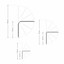 uPVC Angle Trim Plastic Cover Flexible Adjustable Angle Cover ...