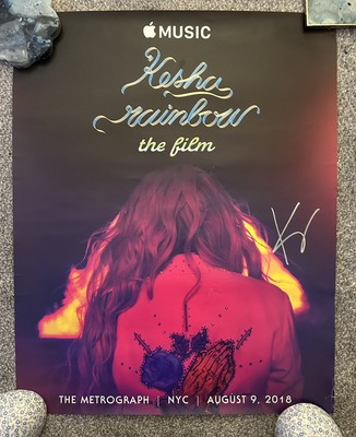 kesha Ke$ha signed poster Original 2018 Rainbow | eBay UK