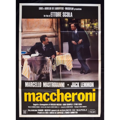 Maccheroni Poster Jack Lemmon Marcello Mastroianni Ettore Scola A259 | eBay